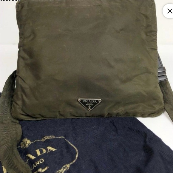 Prada | Bags | Prada Olive Green Crossbody Bag | Poshmark